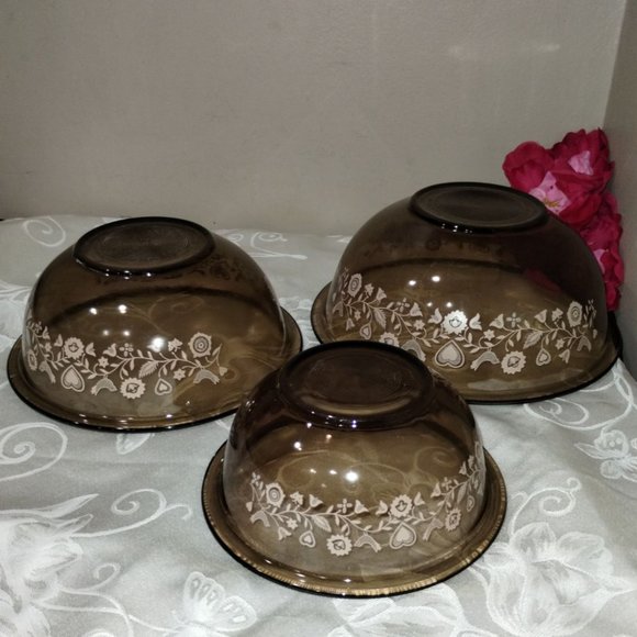 Kitchen | 3 Piece Vintage Pyrex Festive Harvest Friendship Nesting ...